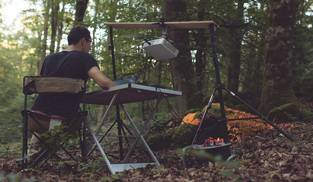 Two Artists Use Projections to Make This Forest Come Alive