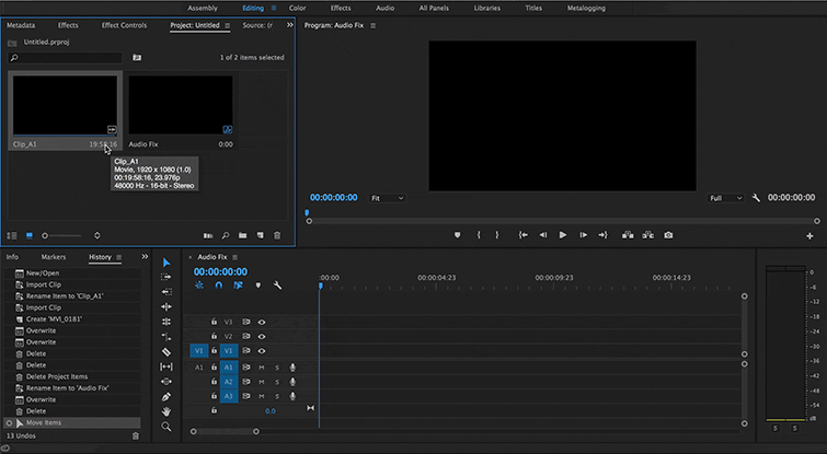 Video Clip Audio Not Appearing In Premiere Pro Timeline Certmine