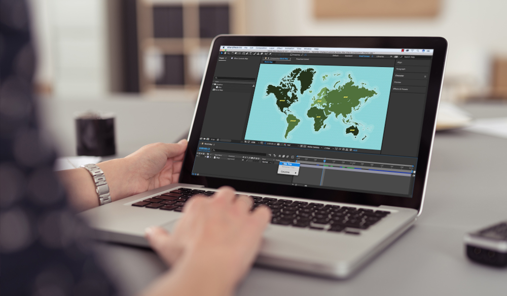 Setting Custom Composition Displays in After Effects