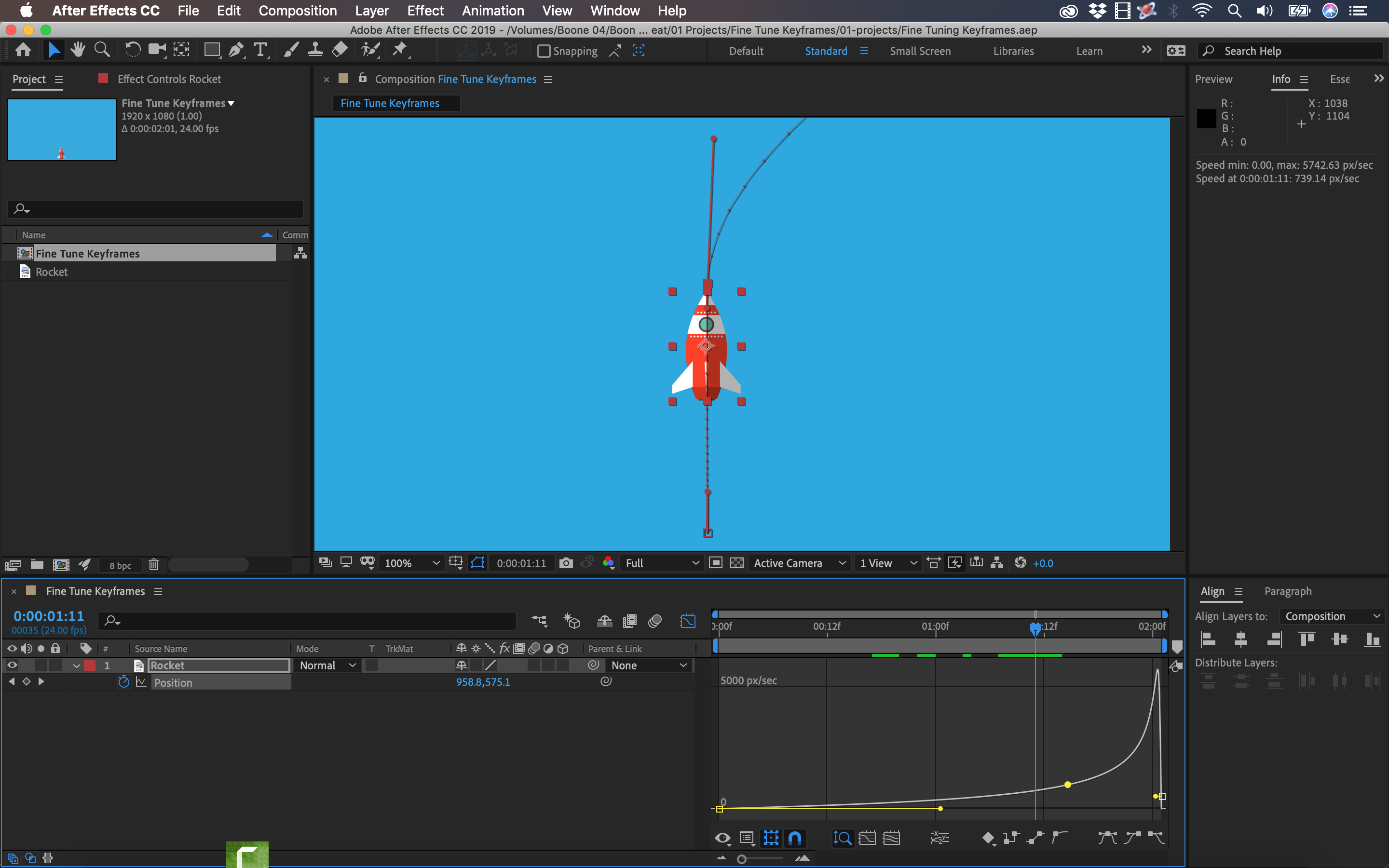 Video Tutorial How To Fine Tune Keyframes In Adobe After Effects