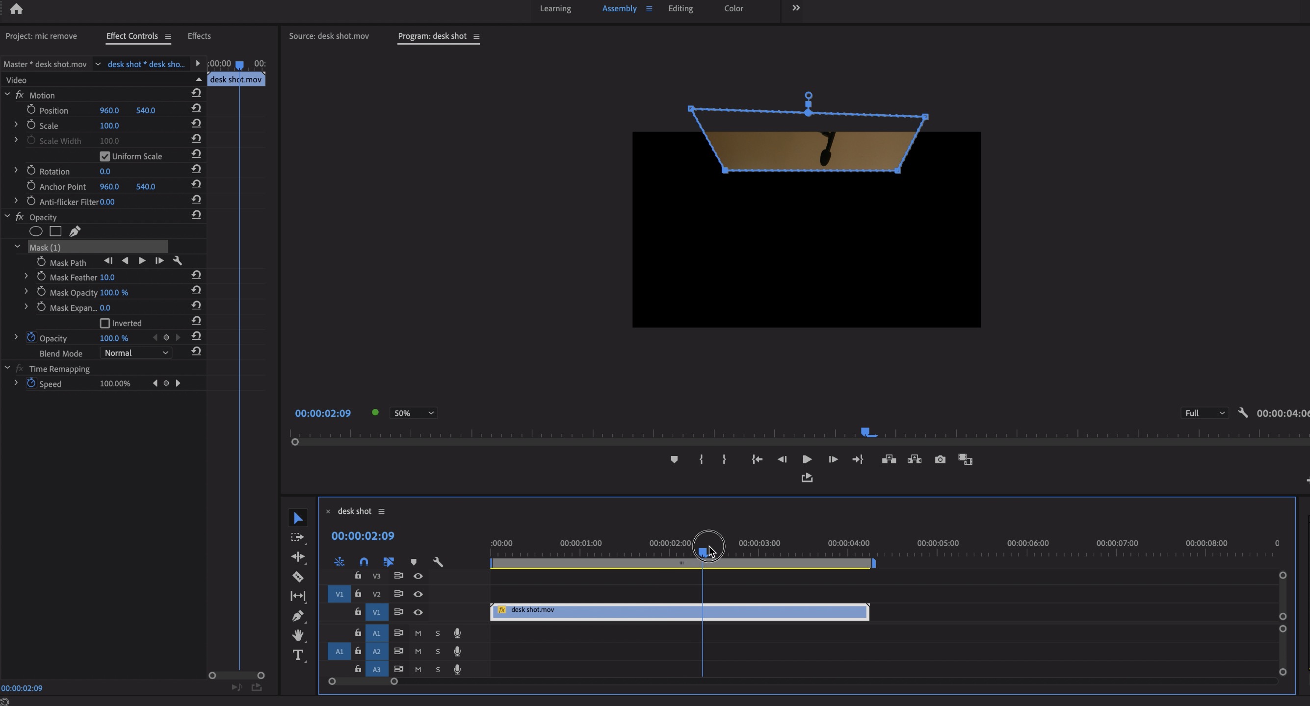 How to Remove the Boom Mic in Resolve and Premiere