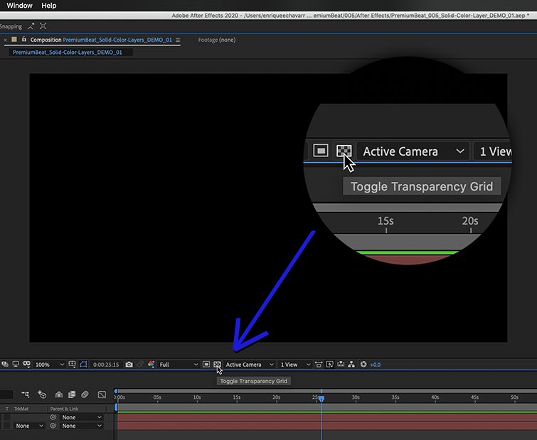How To Create And Change A Solid Color Layer In After Effects