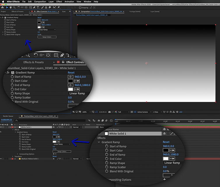 How To Create And Change A Solid Color Layer In After Effects