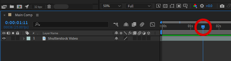 Quick Tip Saving Stills In After Effects Step 1